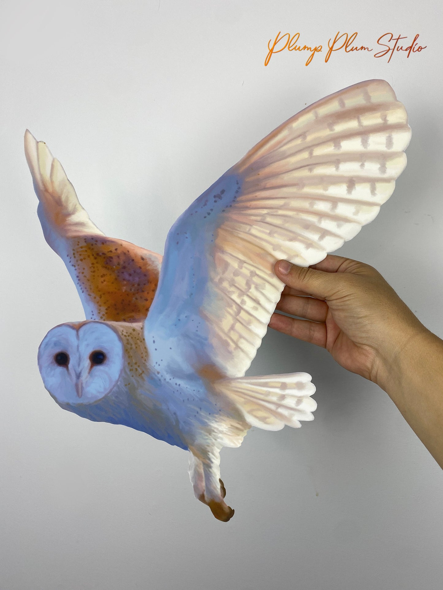 Flying Barn Owl decal, Owl sticker, Realistic owl decal, Bird lover gi ...